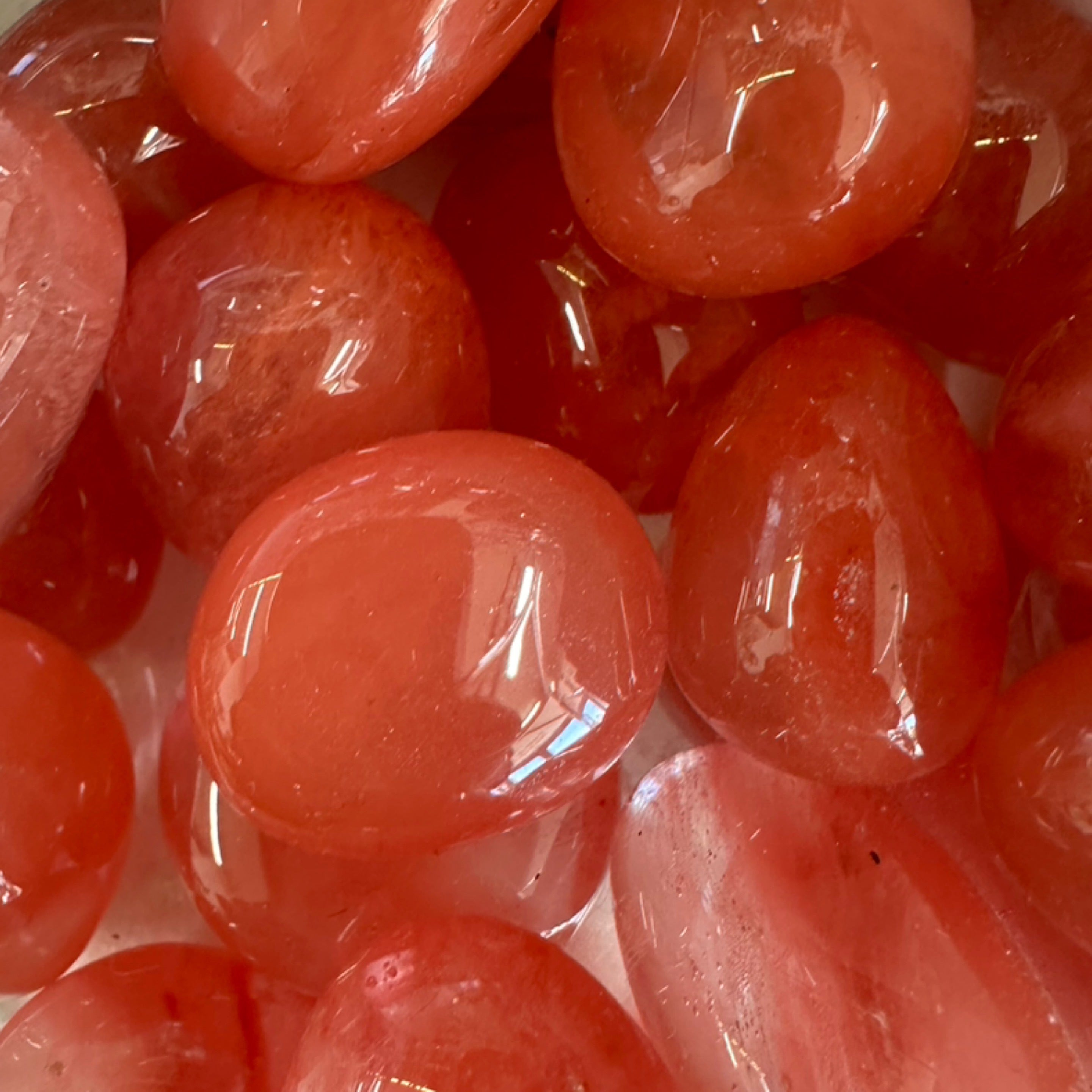 Strawberry Obsidian - Grounding - Tumble Stones – My Florist Launceston ...